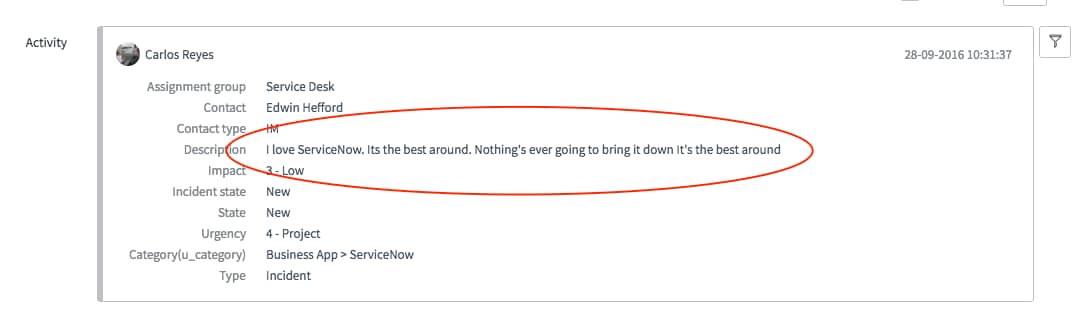 Solved: Incident description field formatting - ServiceNow Community